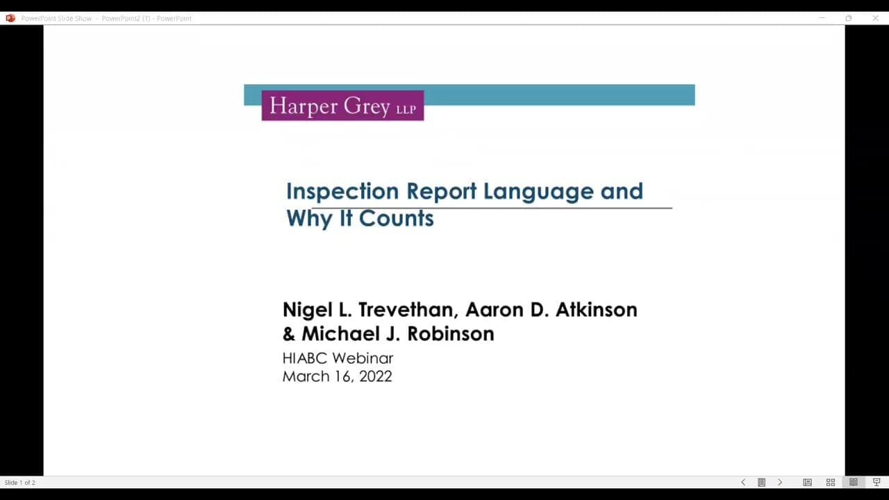 Inspection Report Language and Why it Counts - Home Inspectors ...